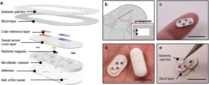 Wearable microfluidic chip for colorimetric sweat analysis | uFluidix